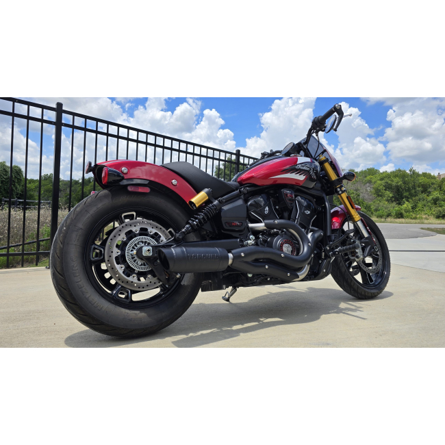 Toce Indian Scout 101 Exhaust brought to you by Torqued
